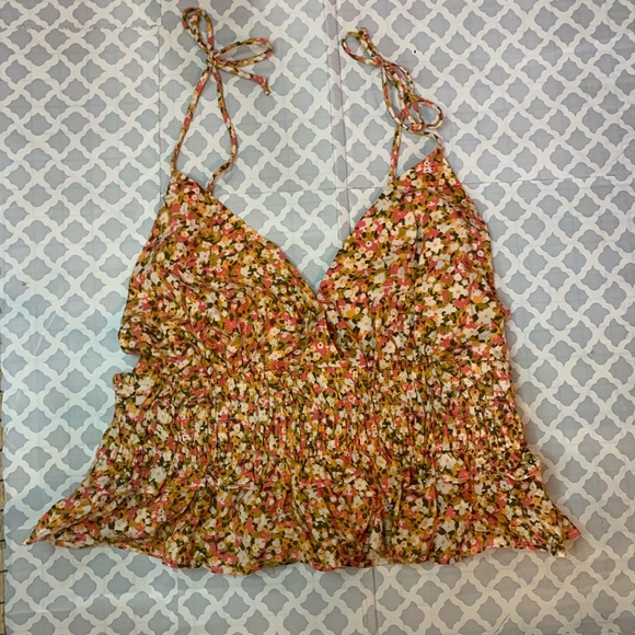 Sim & Sam | Tops | Nwt Floral Tank Top Cropped Cottagecore Fairycore ...